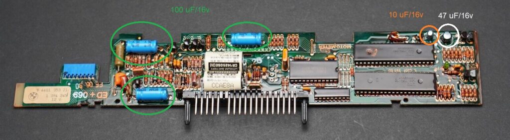 VDO and Motometer E30 SI board Capacitor electronics and batteries (lithium battery board) | RTS ...